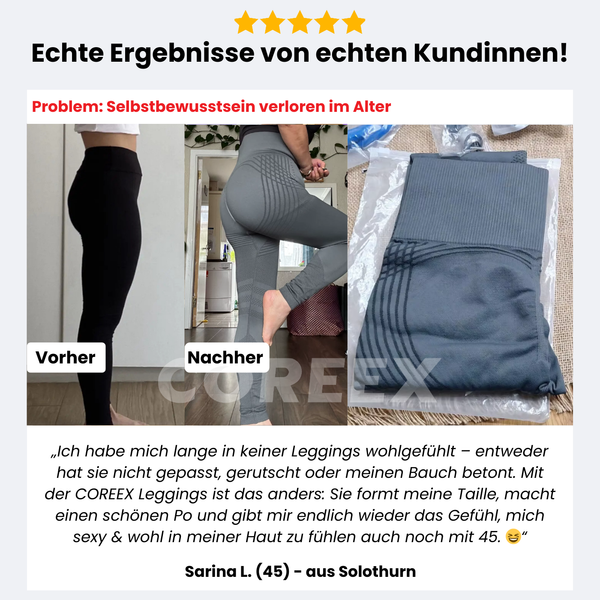 COREEX CelluFlex 3D-Kompressionsleggings (Cellulite)